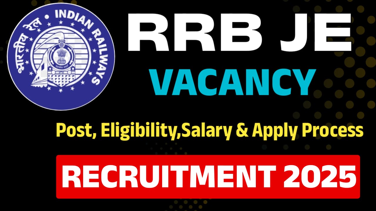 RRB JE Recruitment 2025 Notification Out For 2569 Posts